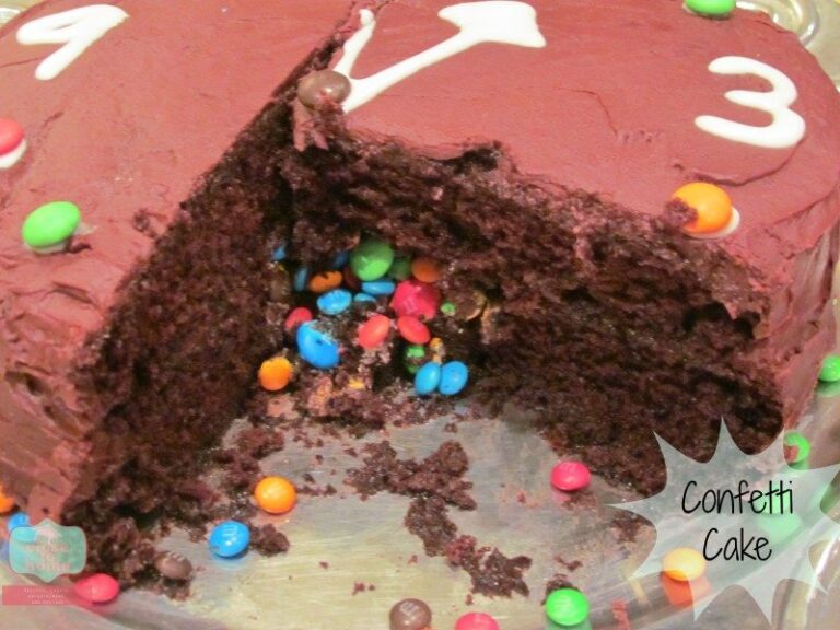 New Years Eve Chocolate Cake Recipe--Into a clock cake