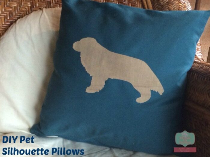 Easy Sewing Project: Dog Silhouette Pillow Tutorial - Staying Close To Home
