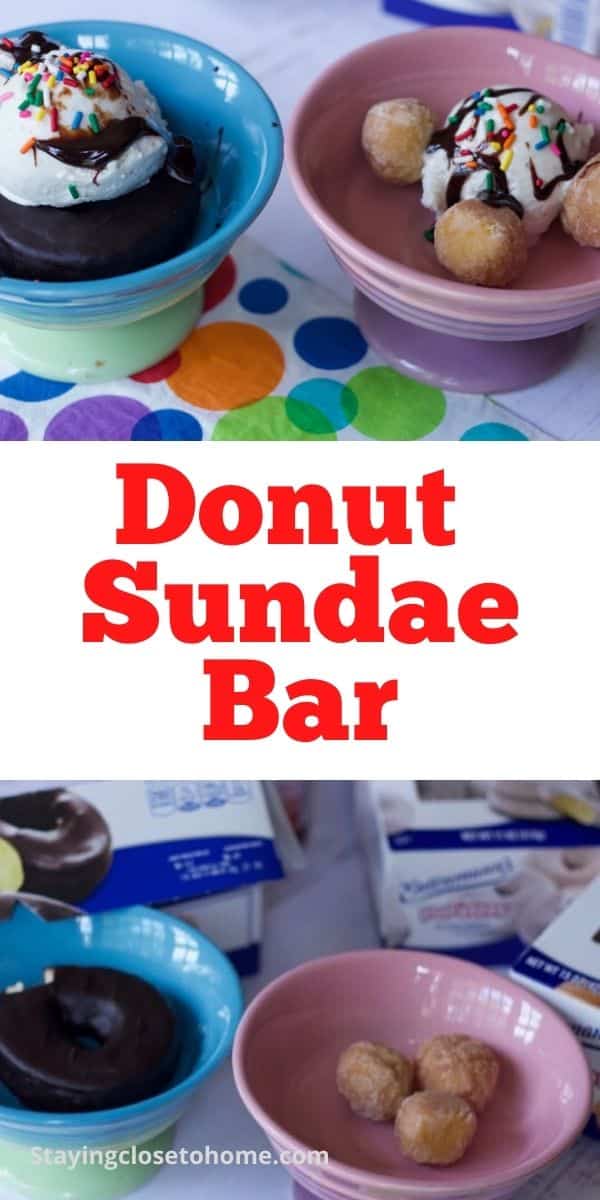 How to make a simple donut sundae bar for a party