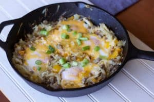 Super Easy Breakfast Cast Iron Skillet Recipe - Staying Close To Home