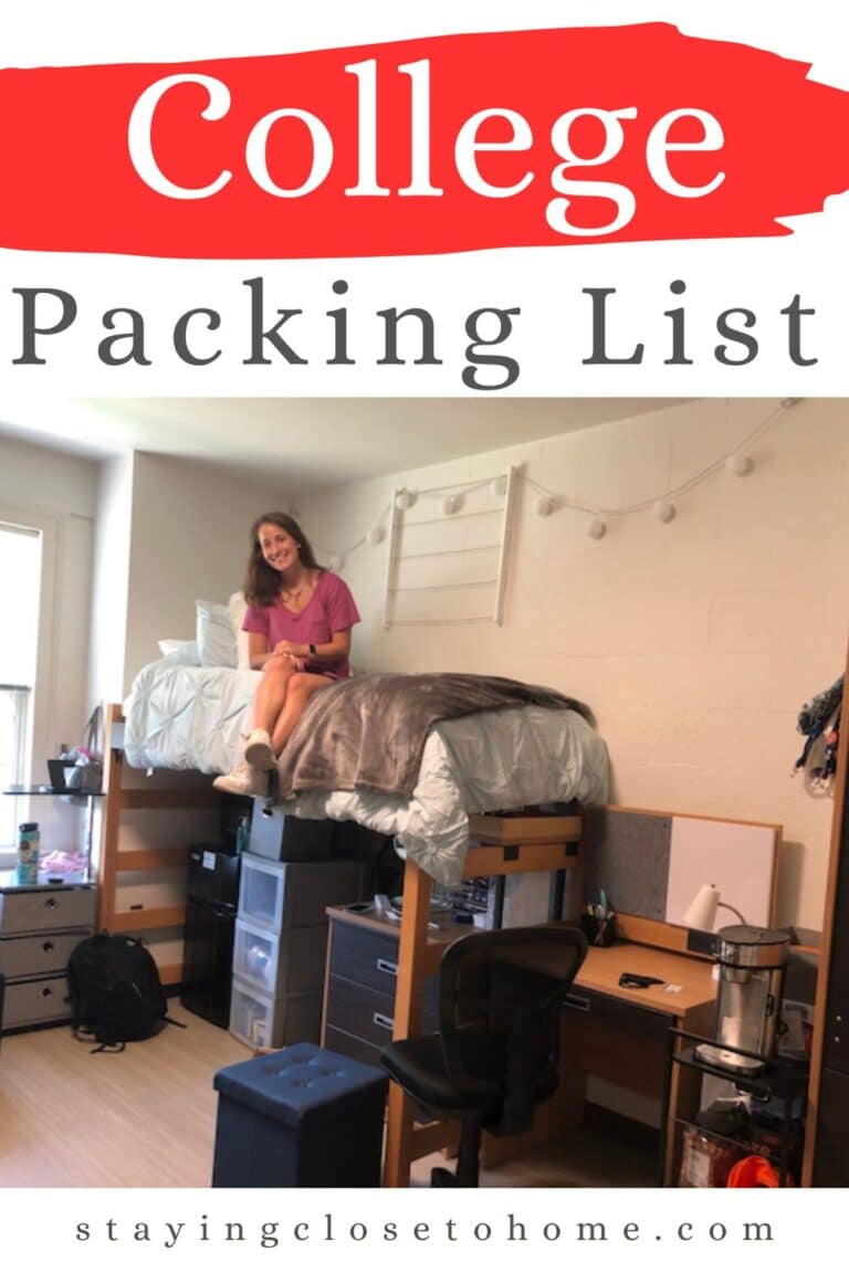 College Dorm Packing List - Staying Close To Home